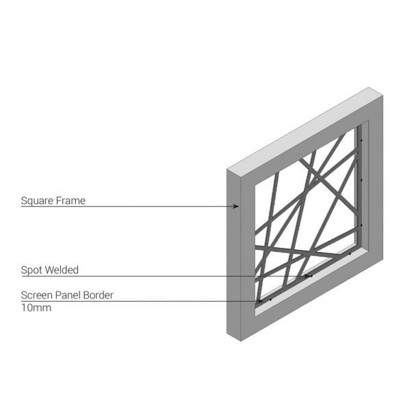 HC Designer Screens – Steel Centre Welded Frame