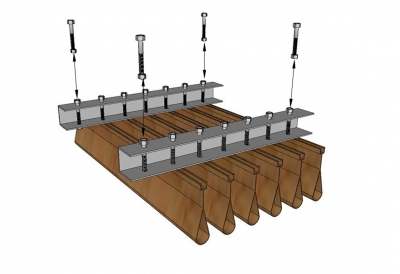 HC Designer Screens – Tear Drop Ceiling Battens